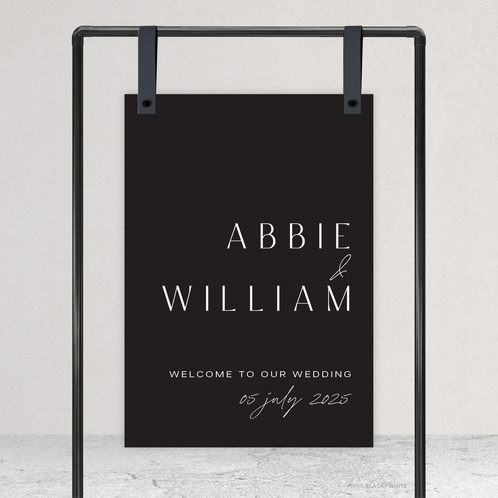 Abbie: Wedding Welcome Sign – adelphi mou