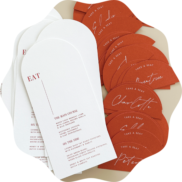 adelphi mou: invitations, signage & everything in between